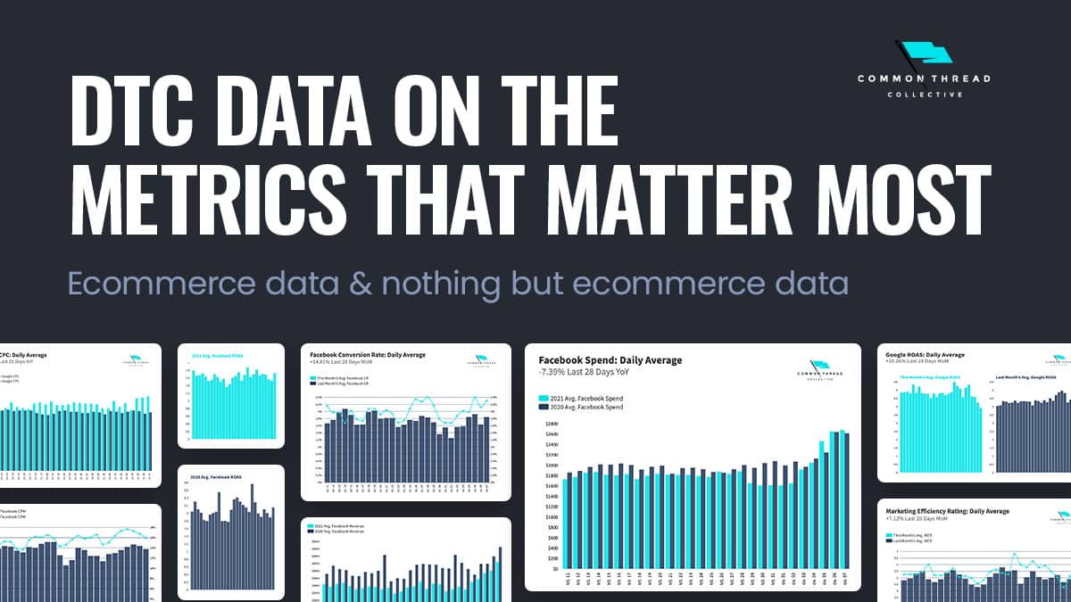 DTC Ecommerce Data on the Metrics That Matter Most